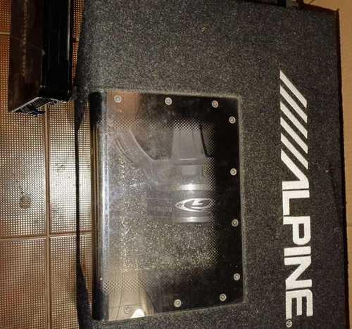 Сабвуфер Alpine SBG-1244BP с усилителем