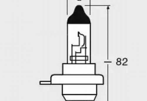 Osram 64193 Лампа H4 12V 60/55W P43t original line