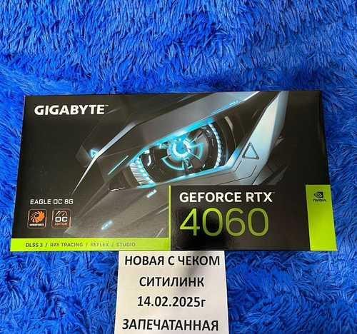 Видеокарта RTX 4060 8GB Gigabyte Eagle Новая