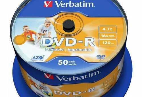 Оптический диск DVD-R диск Verbatim 4,7Gb #91334