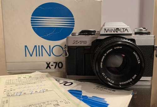 Плёночный фотоаппарат Minolta X-70
