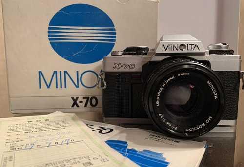 Плёночный фотоаппарат Minolta X-70