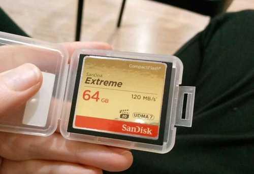 CompactFlash SanDisk Extreme 64Gb 120mb/s