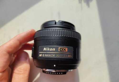 Объектив nikon DX AF-S nikkor 35 mm 1.8