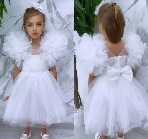 Белое платье на 10 лет