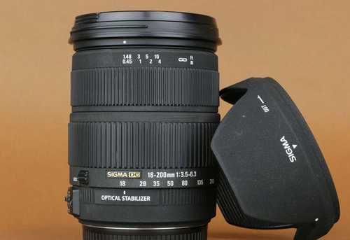 Sigma 18-200mm f/3.5-6.3 OS (id 10064) Canon EF-S