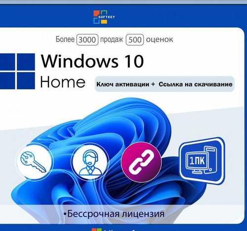 Windows 10 Home - Лицeнзиoнный ключ aктивaции