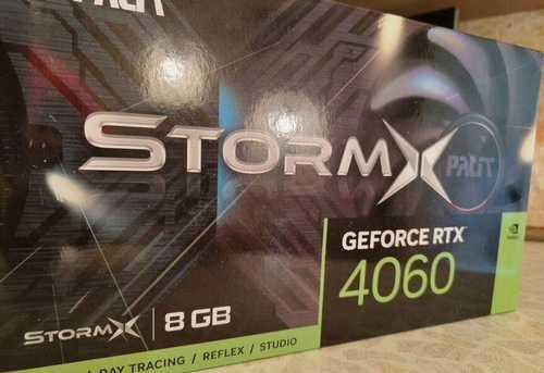 Новая видеокарта RTX 4060 8гб Palit StrormX