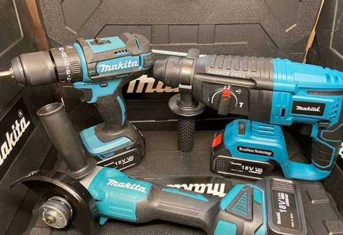 Болгарка шуруповерт перфоратор набор makita 3в1