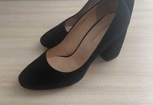 Туфли женские 40 размер замша черные