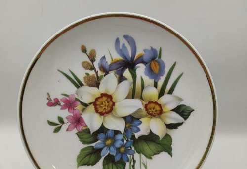 Тарелка настенная Цветы Бавария, Германия диаметр