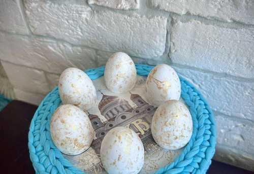 Пасхальная корзинка подставка для яиц вязаная