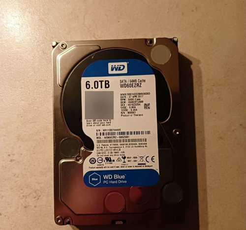 Жёсткий диск WD blue 6Tb