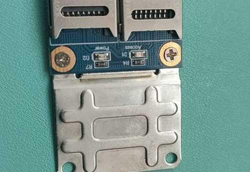 Адаптер Mini PCI-E на 2 microSD