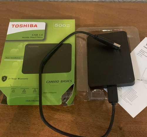 Внешний диск Toshiba 500GB