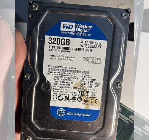 Жесткий диск WD 320 GB WD3200aakx