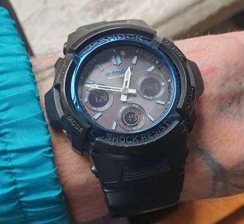 Часы casio g shock AWG-M100A-1A