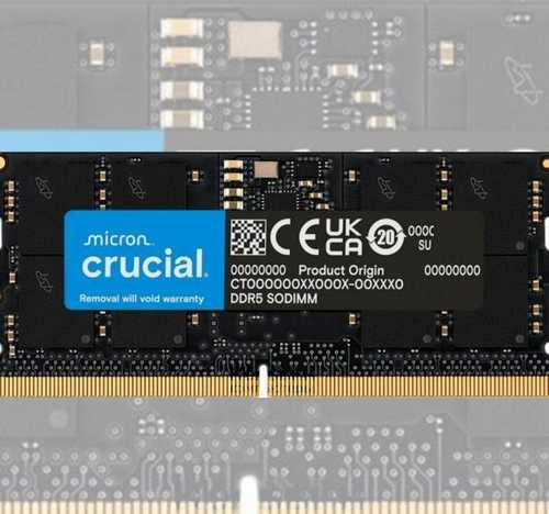 Crucial SO-dimm DDR5 24GB 5600Mhz CL46, 1.1V, SRx8 (CT24G56C46S5)