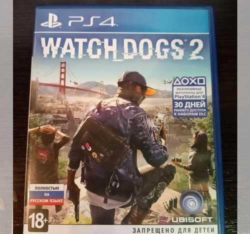 Диск "Watch dogs 2" (PS4)