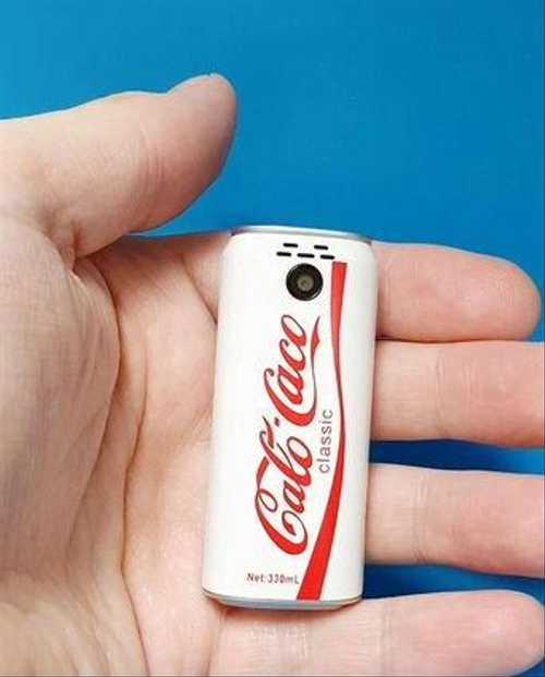 Мини телефон Coca Cola с камерой, цветной экран