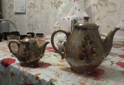 Набор Заварочный чайник и чайник Большой керамика