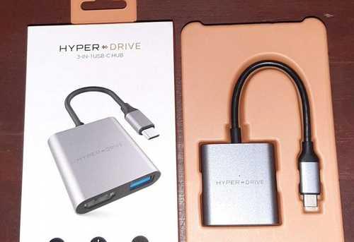 USB-хаб Hyper HyperDrive 4K hdmi 3 in 1, HD259A-gr