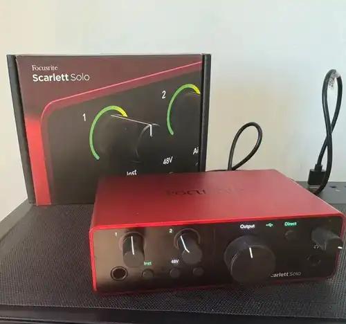 Звуковая карта focusrite scarlett solo 4th