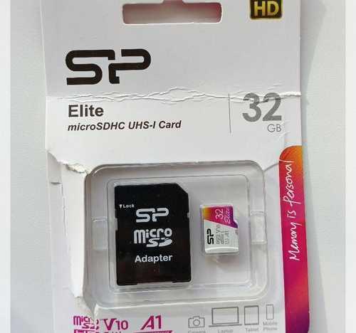 Карта памяти microSD Silicon Power Elite 32 гб