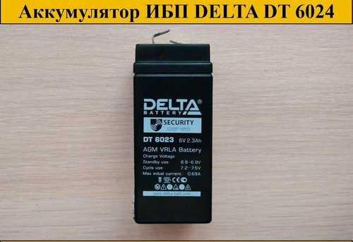 Аккумулятор ибп delta DT 6024 2.3 Ач 6 В