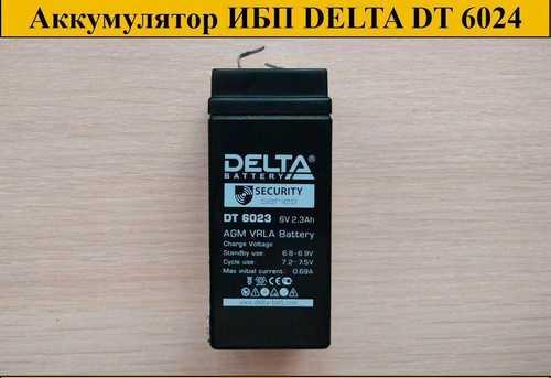 Аккумулятор ибп delta DT 6024 2.3 Ач 6 В