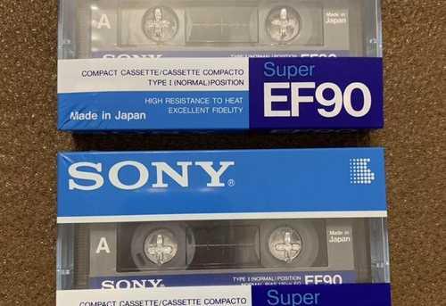 Аудиокассеты Sony Super EF 90 (1990г.)