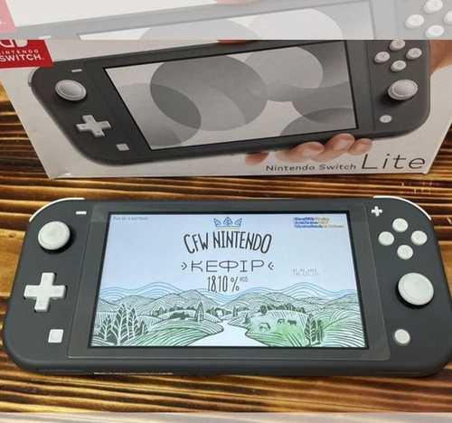 Прошитая Nintendo switch lite + 64 gb