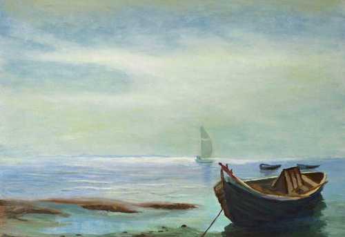Картина маслом "Морской пейзаж" 40х50