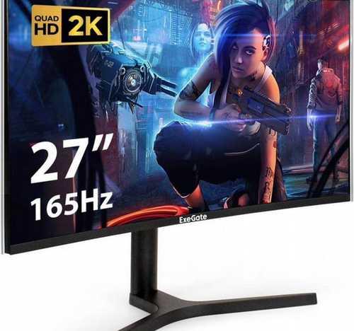 ExeGate 27" EV2707C Combat VA 1920x1080 Curved 165Hz (EX296974RUS)