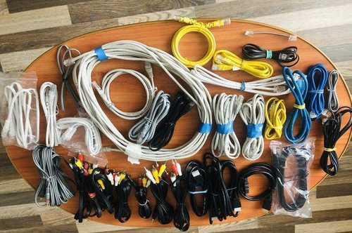Кабеля LAN, hdmi, RCA, 3.5 Jack