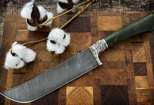 Узбекский большой национальный нож из дамаска