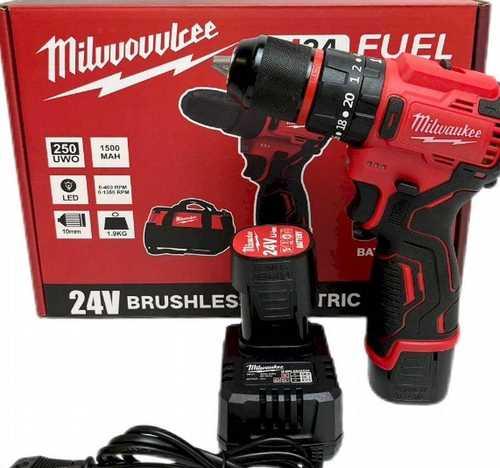 Шуруповёрт 24V бесщеточный ударный Milwaukee