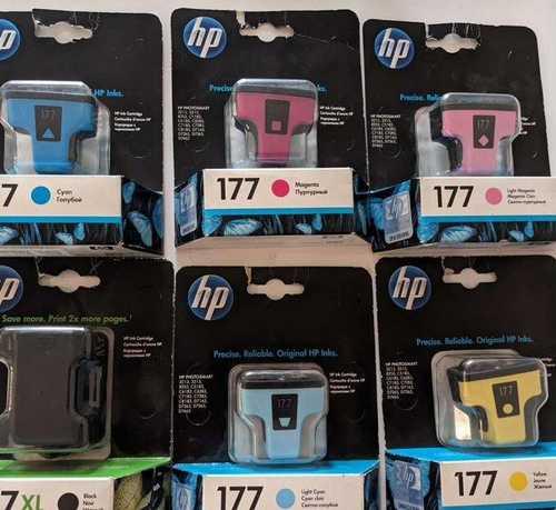 HP картридж 177 разные