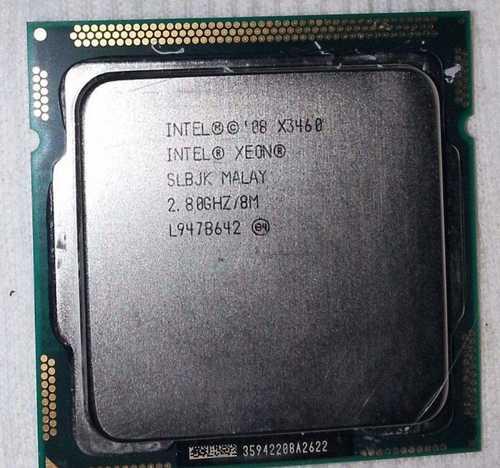 Процессор intel xeon x3460 lga1156