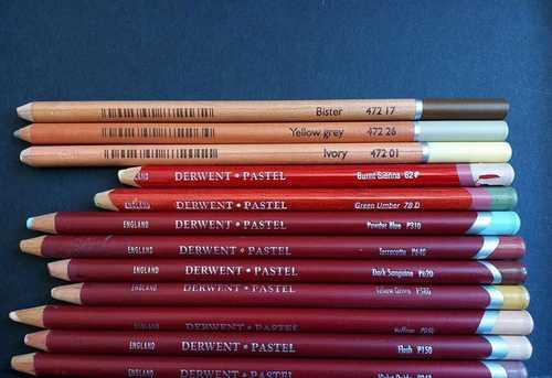 Derwent pastel карандаши 12 шт