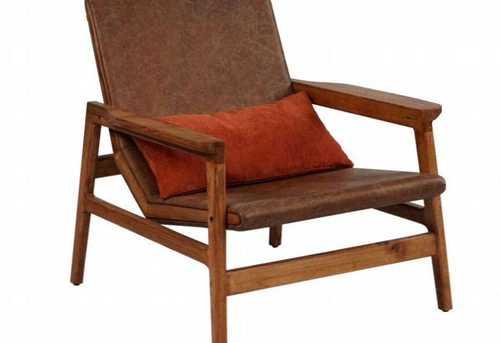 Кресло кожаное с подушкой в комплекте