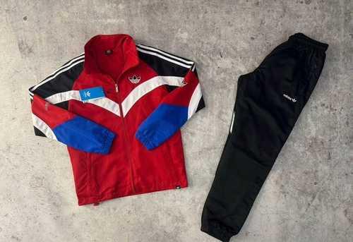 Спортивный костюм Adidas ретро красный мужской