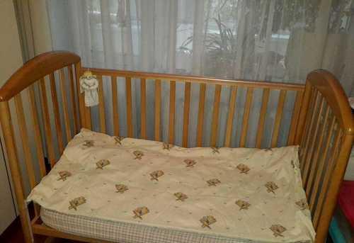 Детская кроватка Папалони Papaloni+ комп. белья