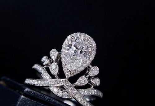 Кольцо с бриллиантом 1 карат GIA