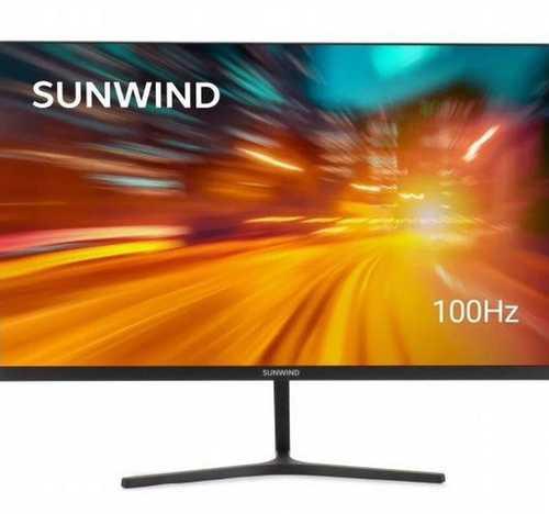 SunWind 23.8" SM-24FI223 черный IPS LED 5ms 16:9 hdmi матовая 250cd 178гр/178гр 1920x1080 100Hz G-Sy