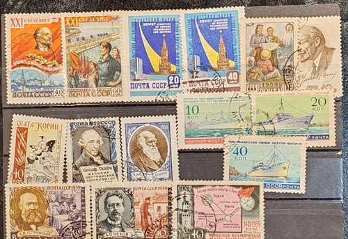 Набор почтовых марок СССР. 1959г. Транспорт