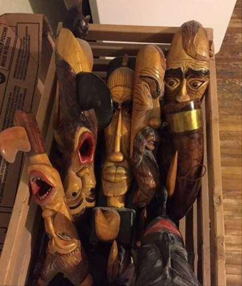 Декоративные деревянные маски