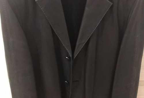 Кожанный пиджак куртка мужской 46 размер