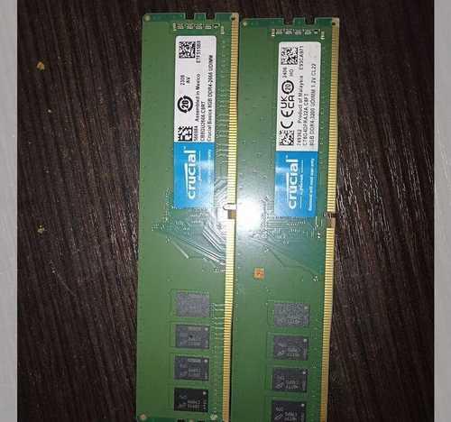 Оперативная память ddr4 8gb crucial 3200