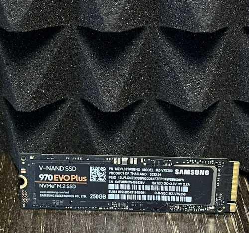 SD M2 NVMe Samsung 970 evo plus 250gb